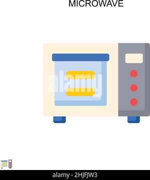 Microwave Simple vector icon. Illustration symbol design template for ...