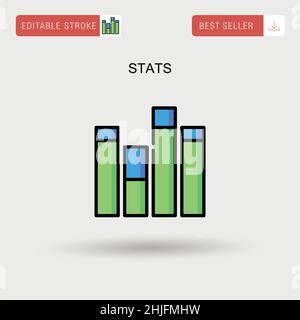 Vector Stats Icon Stock Vector Image & Art - Alamy