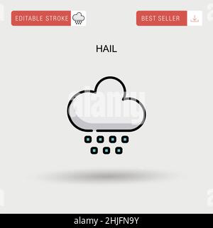 Hail Simple vector icon Stock Vector Image & Art - Alamy