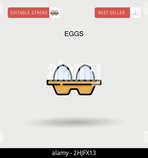 Eggs Simple vector icon Stock Vector Image & Art - Alamy