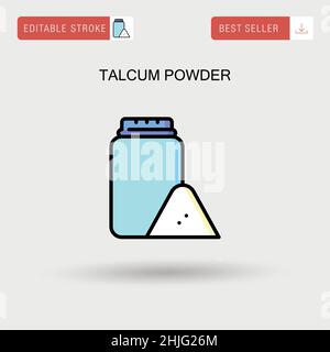 talcum powder icon black vector illustration Stock Vector Image & Art ...