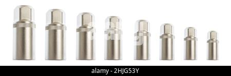 Socket wrench set isolated on white background Stock Photo - Alamy