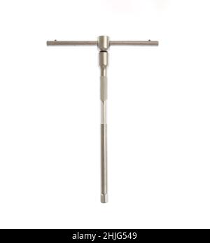 Tap bolt with nut isolated on white background Stock Photo - Alamy