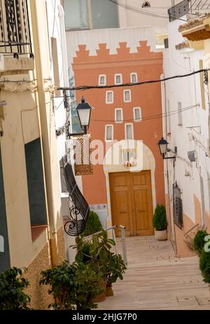 Old town in Calpe,Sapin Stock Photo - Alamy