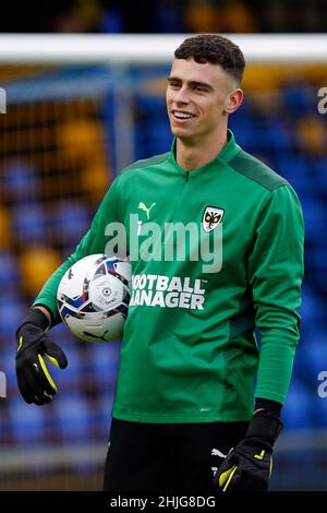Nik Tzanev #1 of AFC Wimbledon warming up Stock Photo - Alamy