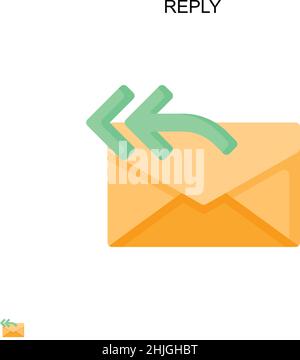 Reply vector illustration sign symbol pictogram icon Stock Vector Image ...