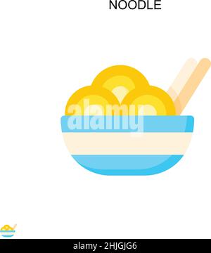 Noodle Simple vector icon. Illustration symbol design template for web ...
