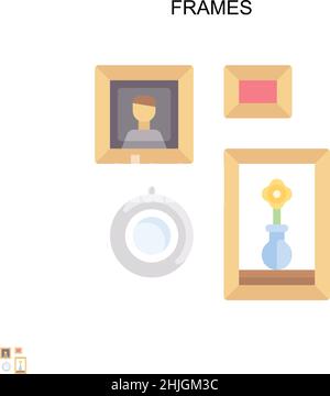 Frames Simple vector icon. Illustration symbol design template for web ...