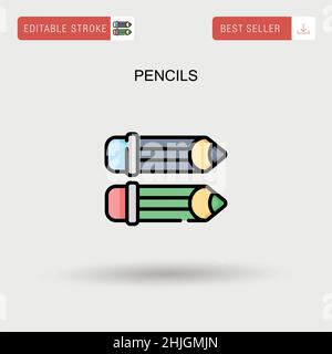 pencils icon image Stock Vector Image & Art - Alamy