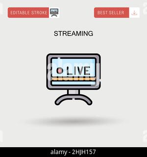 Simple broadcast frame design with red color and dark background ...