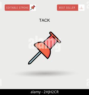Tack Simple vector icon. Illustration symbol design template for web ...