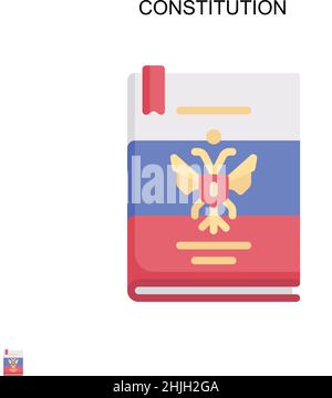 Constitution Simple vector icon. Illustration symbol design template ...