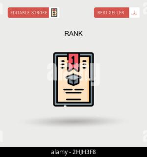 Game achievement badge or rank icon cartoon. Red award or medal reward ...