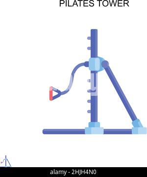 Pilates Simple vector icon. Illustration symbol design template for web ...
