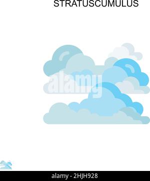 STRATUS Simple vector icon. Illustration symbol design template for web ...