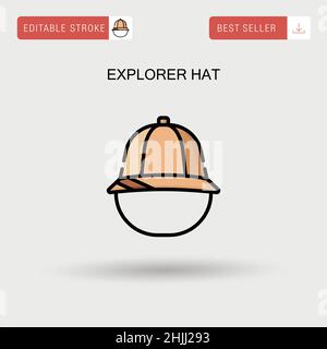 tourist hat isolated icon Stock Vector Image & Art - Alamy