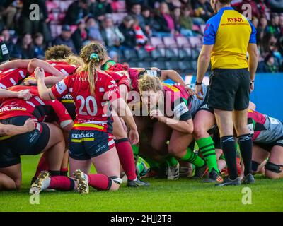 Gloucester, England, UK, 17 January 2026. Tomos Williams of Gloucester ...