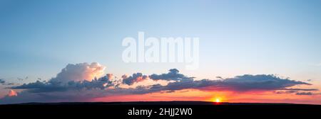 Colorful cloudy sky at sunset. Gradient color. Sky texture, abstract ...