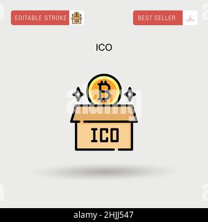 Ico Simple vector icon. Illustration symbol design template for web ...