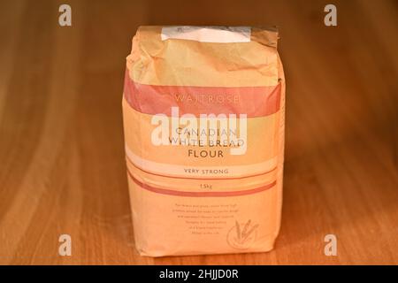 Waitrose Canadian White Bread Flour. London. UK. January 2022 Stock ...