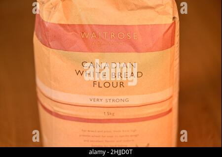 Waitrose Canadian White Bread Flour. London. UK. January 2022 Stock ...