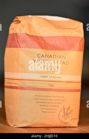 Waitrose Canadian White Bread Flour. London. UK. January 2022 Stock ...
