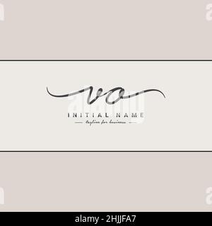 Initial Letter VO Logo - Hand Drawn Signature Logo - Simple Vector Logo ...