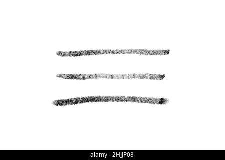 Black color watercolor handdrawing as square line brush on white paper ...