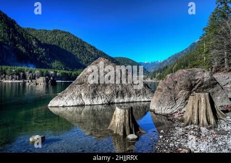 Lake Cushman, Olympic National Park, Washington State, USA Stock Photo ...