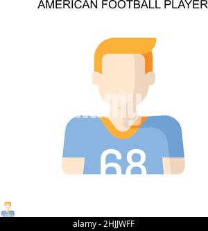 Football player Simple vector icon Stock Vector Image & Art - Alamy