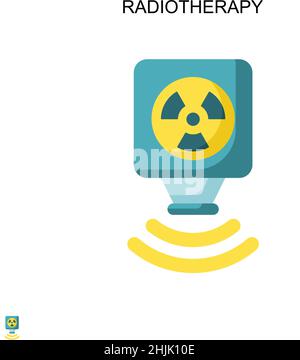 Radiotherapy vector icon. Modern vector illustration concepts. Easy to ...