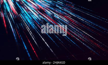 Abstract outer space background with spreading space energy of a ...