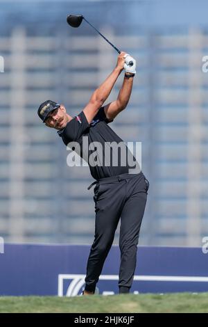 Eric Van Rooyen of South Africa tees off at the 16th hole during round ...