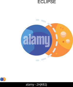 Eclipse Simple vector icon. Illustration symbol design template for web ...