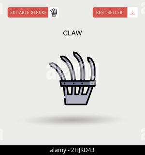 Bear Claw Symbol- An Illustration of a Bear Claw Symbol Stock Vector ...
