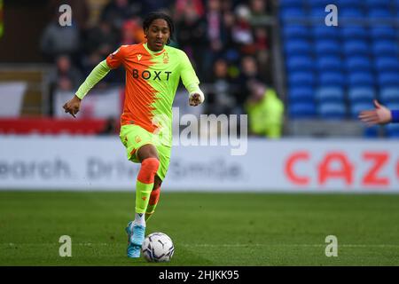 Djed Spence of Nottingham Forest in action during the Sky Bet ...