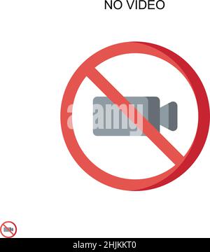 Video Simple vector icon Stock Vector Image & Art - Alamy