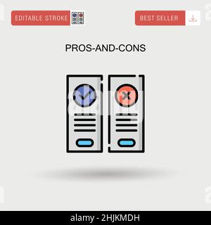 Icon for con,pros cons Stock Vector Image & Art - Alamy