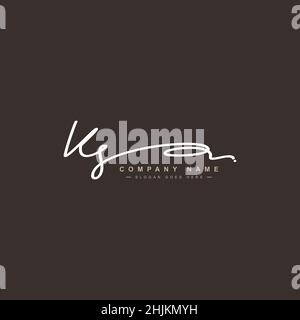 KS Initial Logo in Signature Style for Photography and Fashion Business ...