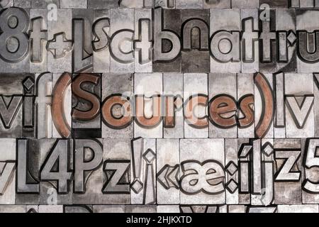 Ecology created with movable type printing Stock Photo - Alamy