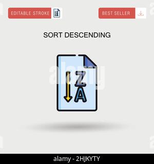 Arrange outline vector icon. Thin line black arrange icon, flat vector ...