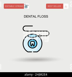 Dental floss use. How tooth flossing hand clean teeth step instruction ...