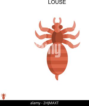 Louse Simple vector icon. Illustration symbol design template for web ...