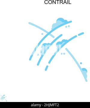 Plane smoke trail, air jet clouds, vector contrail realistic 3d ...