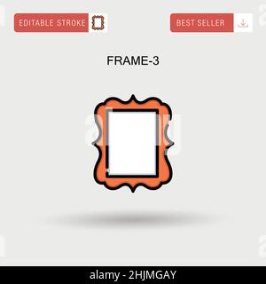 Three photo image frame mockup transparent background Stock Vector ...