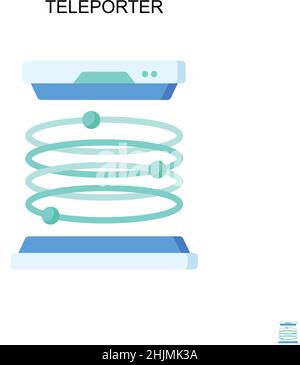 Teleporter Simple vector icon. Illustration symbol design template for ...