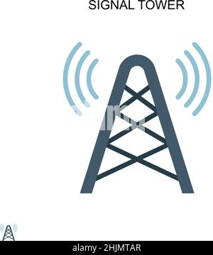 Gsm tower icon. Simple illustration of gsm tower vector icon for web ...