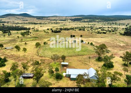 Aerial of Camboon Campdraft grounds Queensland Australia Stock Photo ...