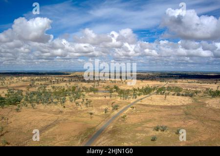 Following the Inland Defence Road through Camboon Queensland Australia ...