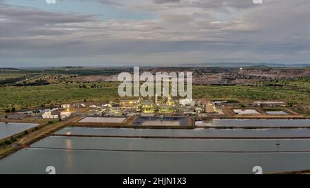 Queensland Nitrate Pty Ltd (QNP) Ammonium nitrate facility near Moura ...